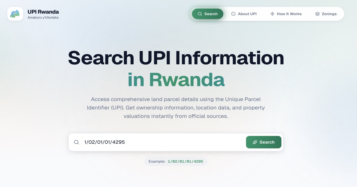 Rwanda Master Plans & Districts | District Land Use Planning